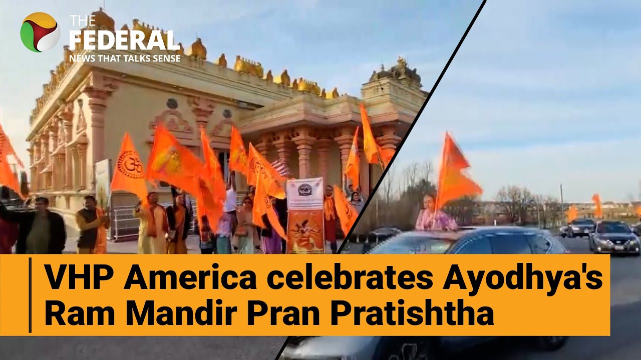 Indian Americans hold car rally to celebrate Ram Mandir’s ‘Pran ...